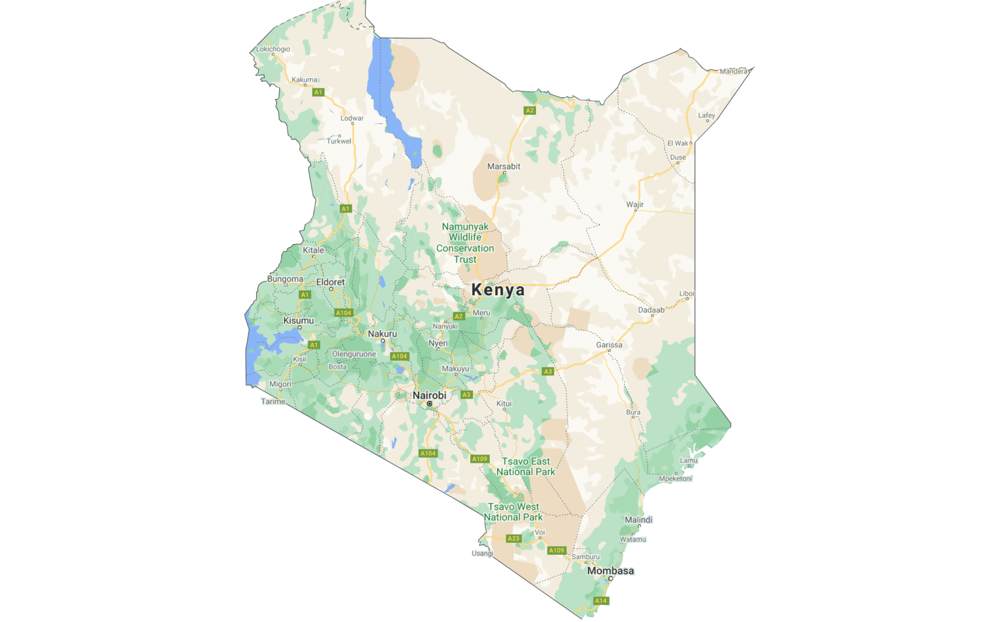 kenya-google-map – National Irrigation Authority